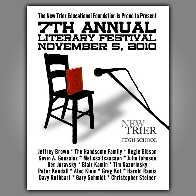 artsy literary festival poster/booklet cover, a Graphic Design ...