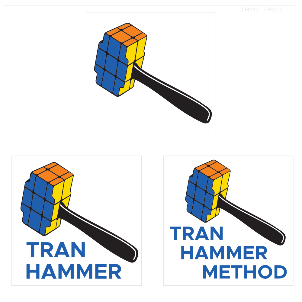 Design a unique logo for a 3x3 magic cube brand (like the one invented ...