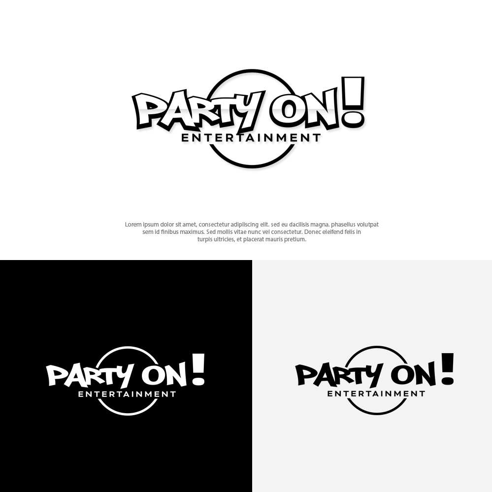 Logo design for PARTY ON! ENTERTAINMENT, a Logo & Identity project by ...