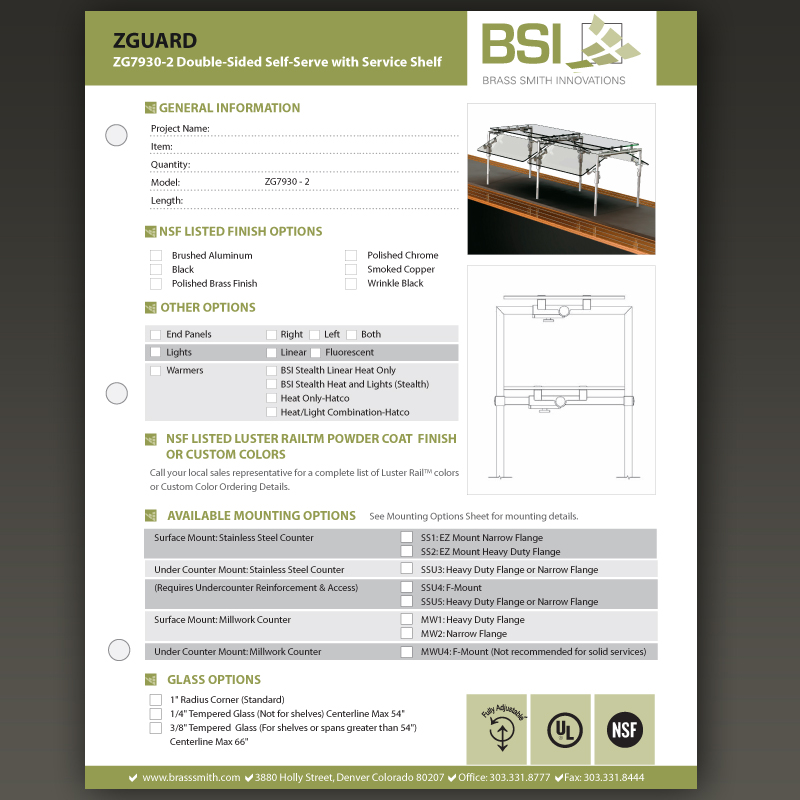 One Page Spec Sheet Template Redesign, a Graphic Design & Illustration ...