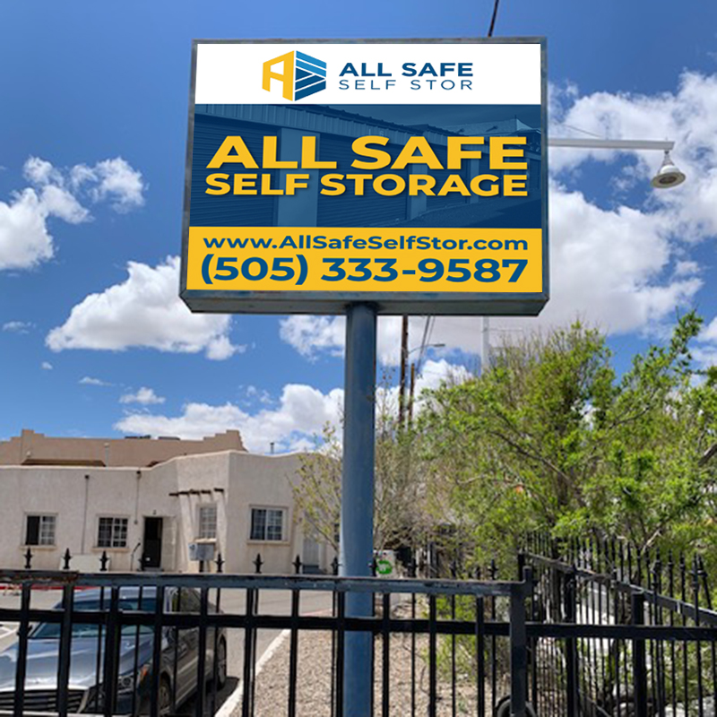 Custom outdoor sign to attract new self-storage customers in ...