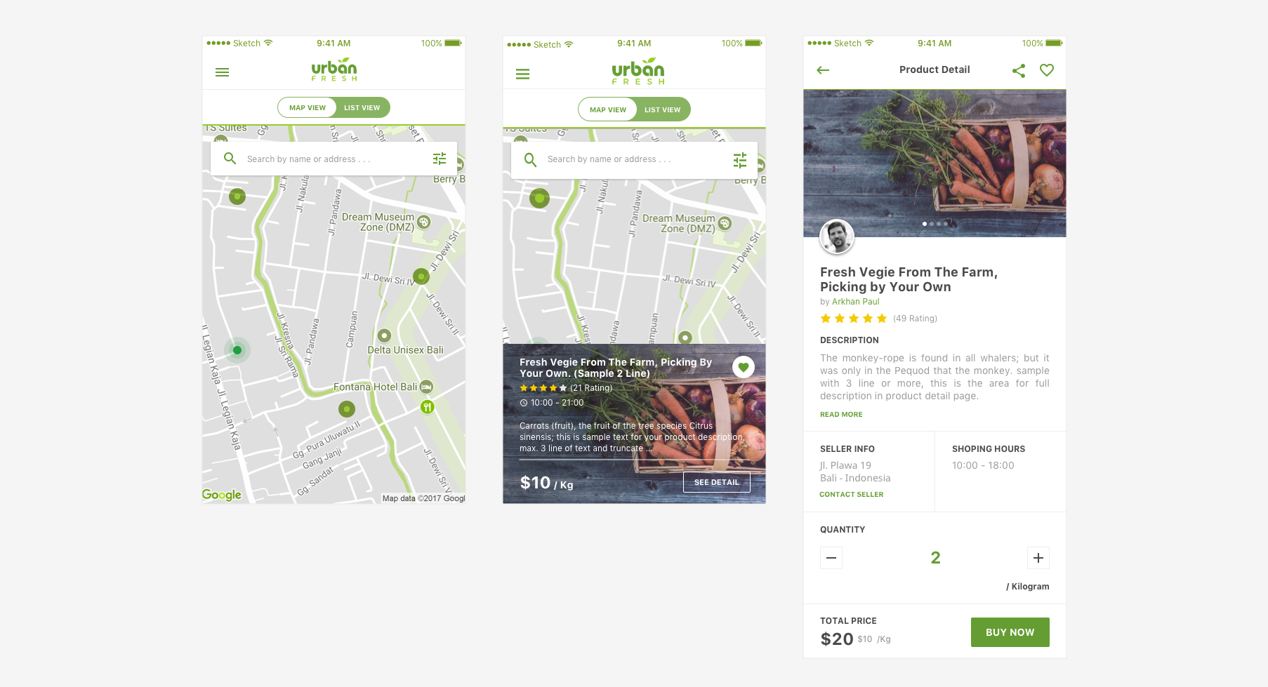 Mobile app for farmer's market app, a Web & Mobile Design project by ...