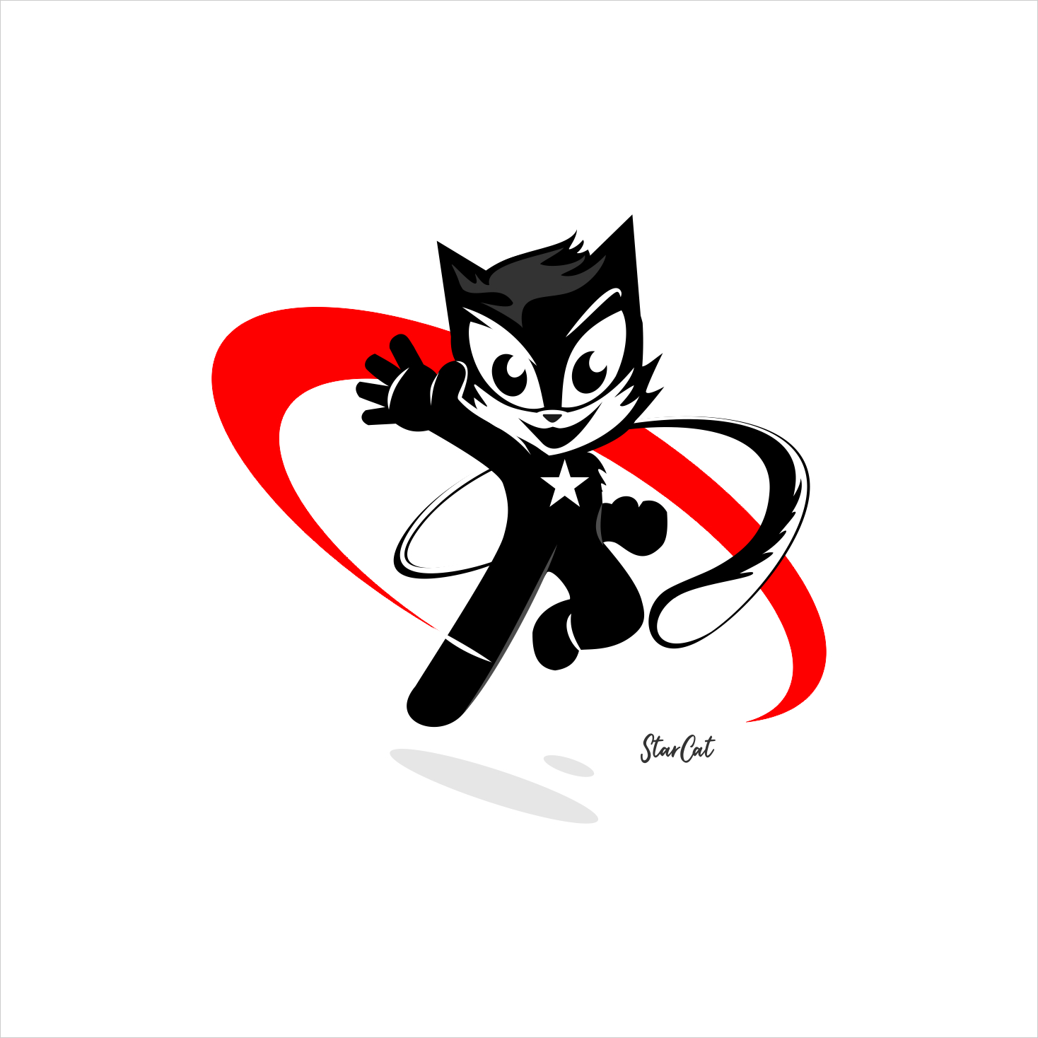 Star Cat Mascot Design, a Art & Illustration project by JustinElton ...