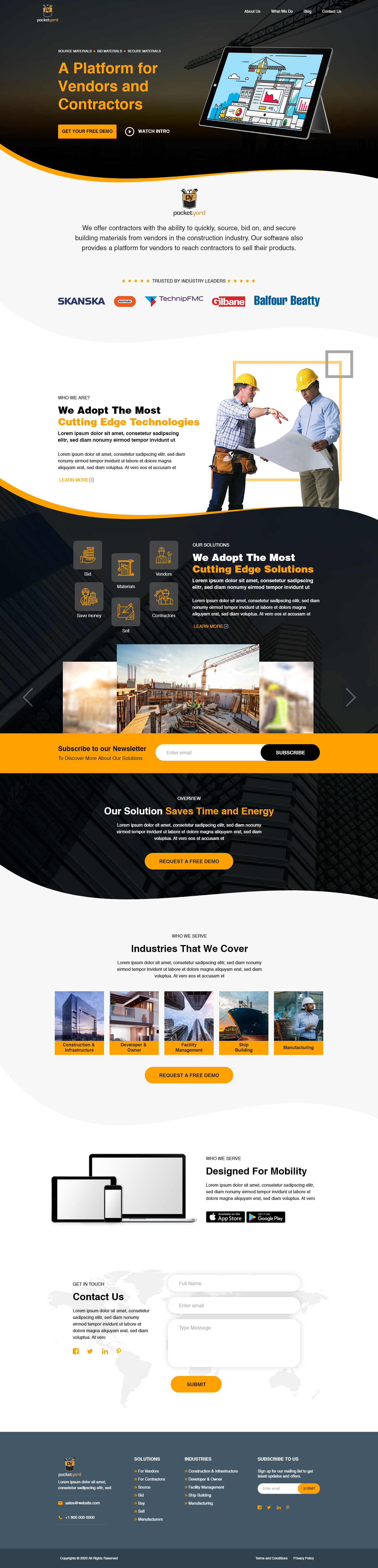 Landing Page For Tech Startup, a Web & Mobile Design project by jpm74 ...