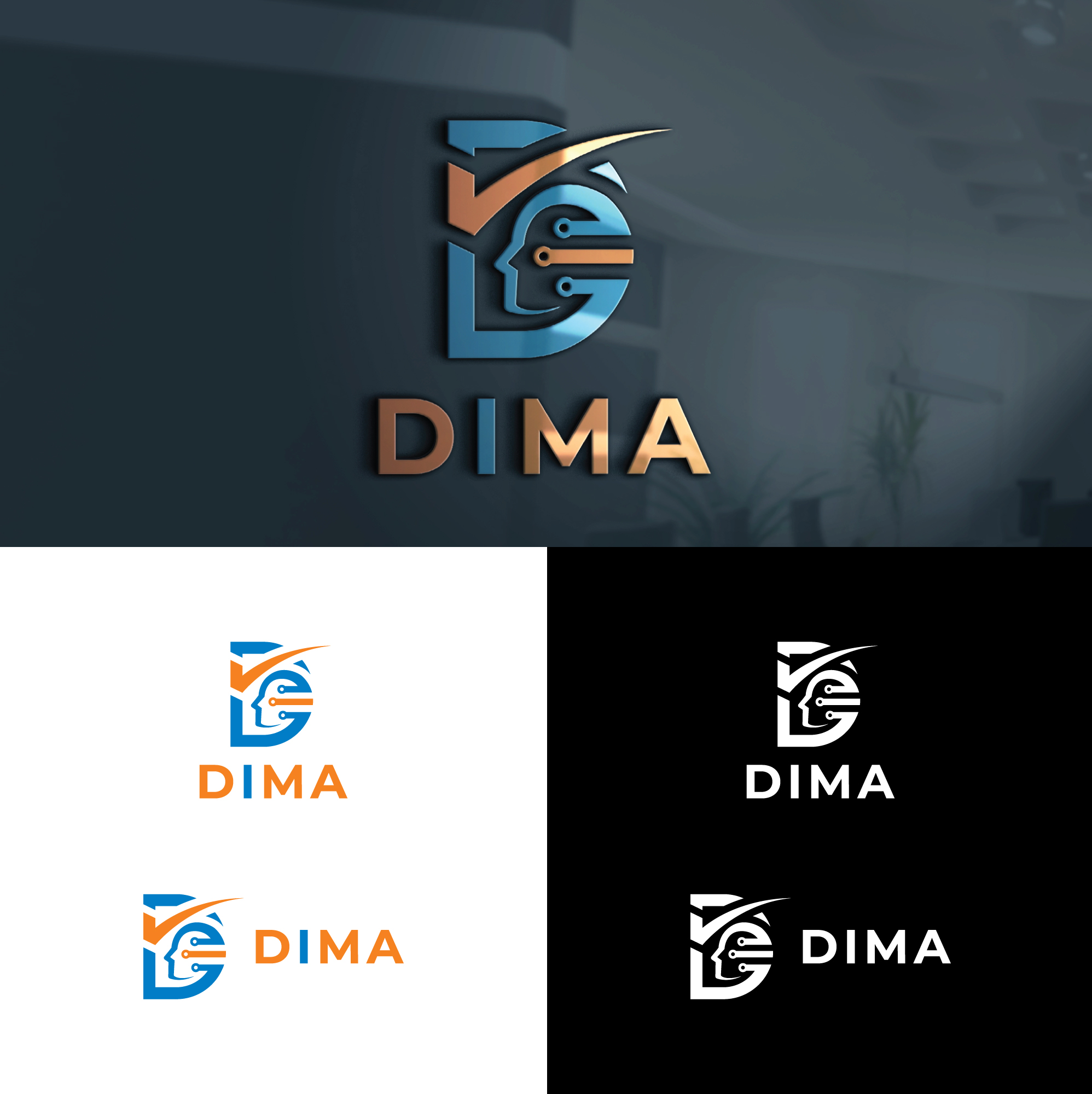 Custom logo design for DIMA, a Logo & Identity project by Saifulmi3 ...