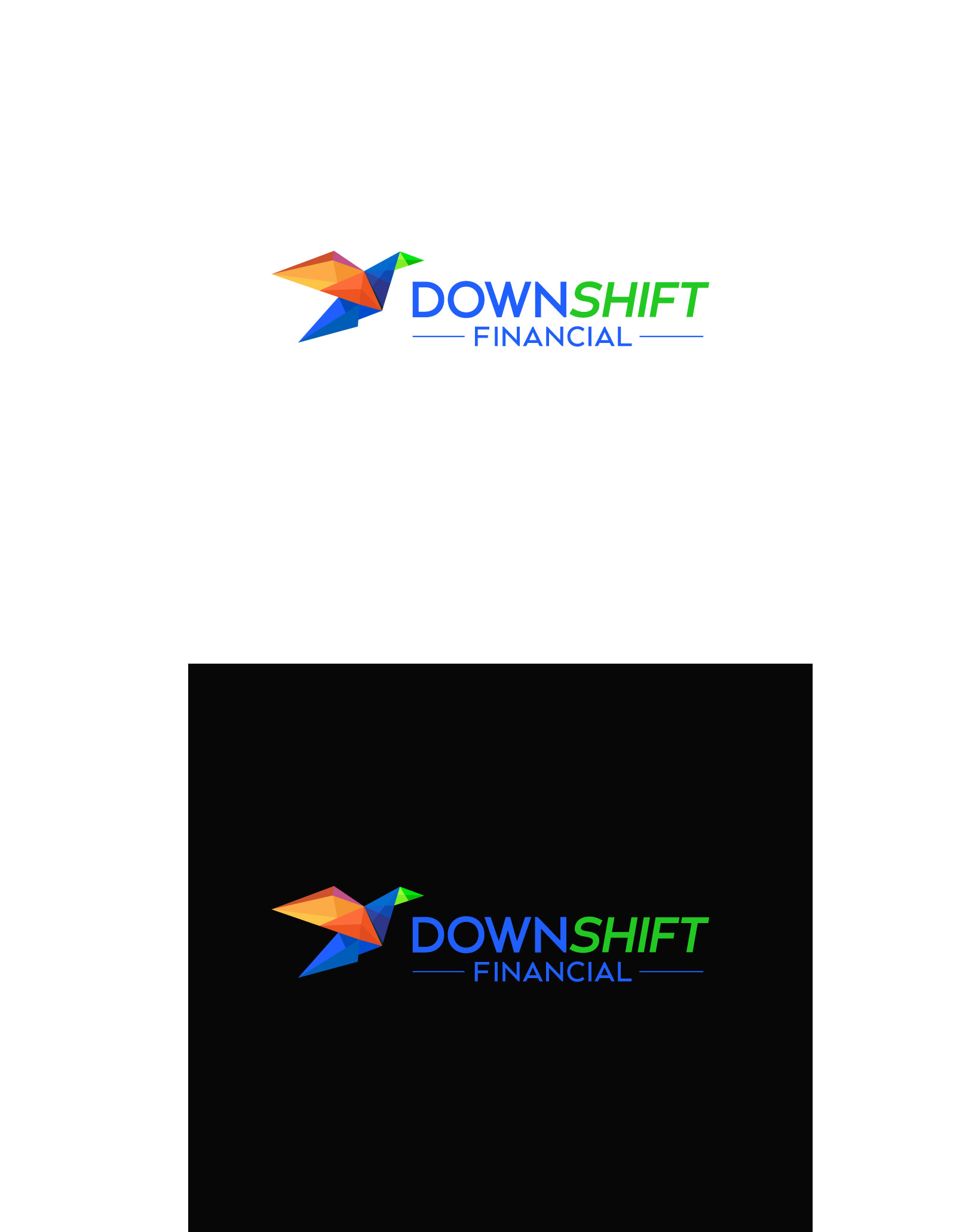 Logo & Social Media Assets for Downshift Financial, a Logo & Identity ...