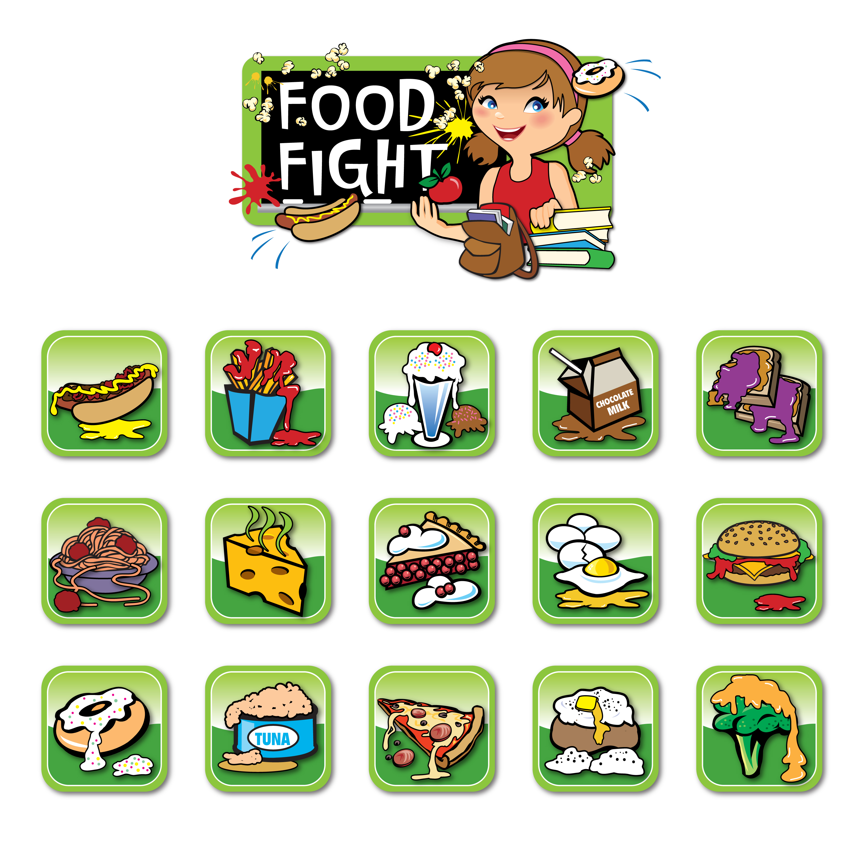 Food Fight Game, a Logo & Identity project by learntoearn | crowdspring