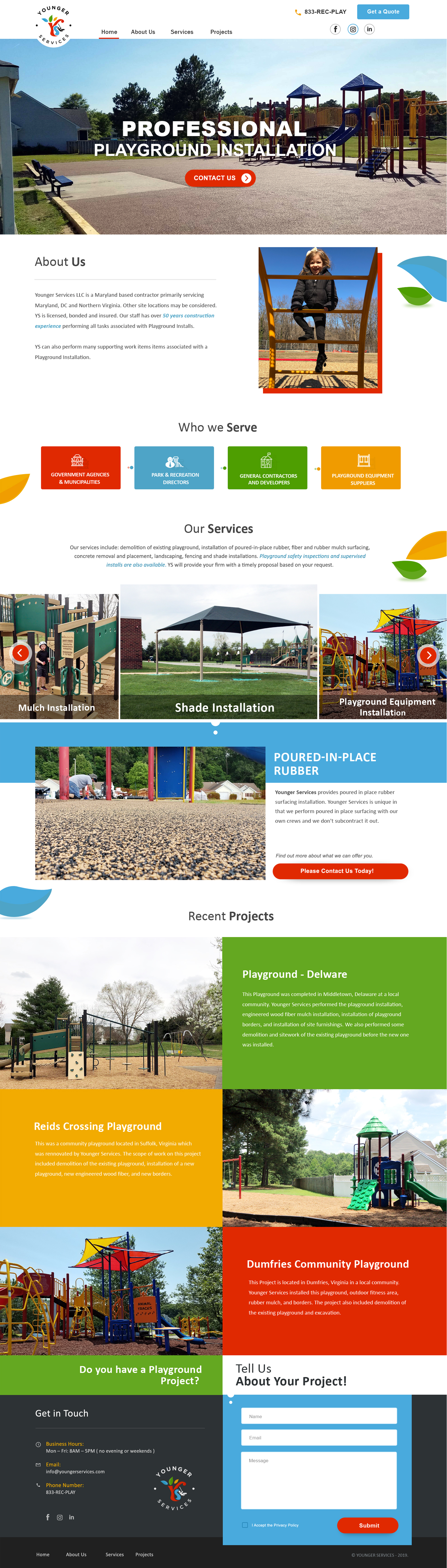Playground company website, a Web & Mobile Design project by ...