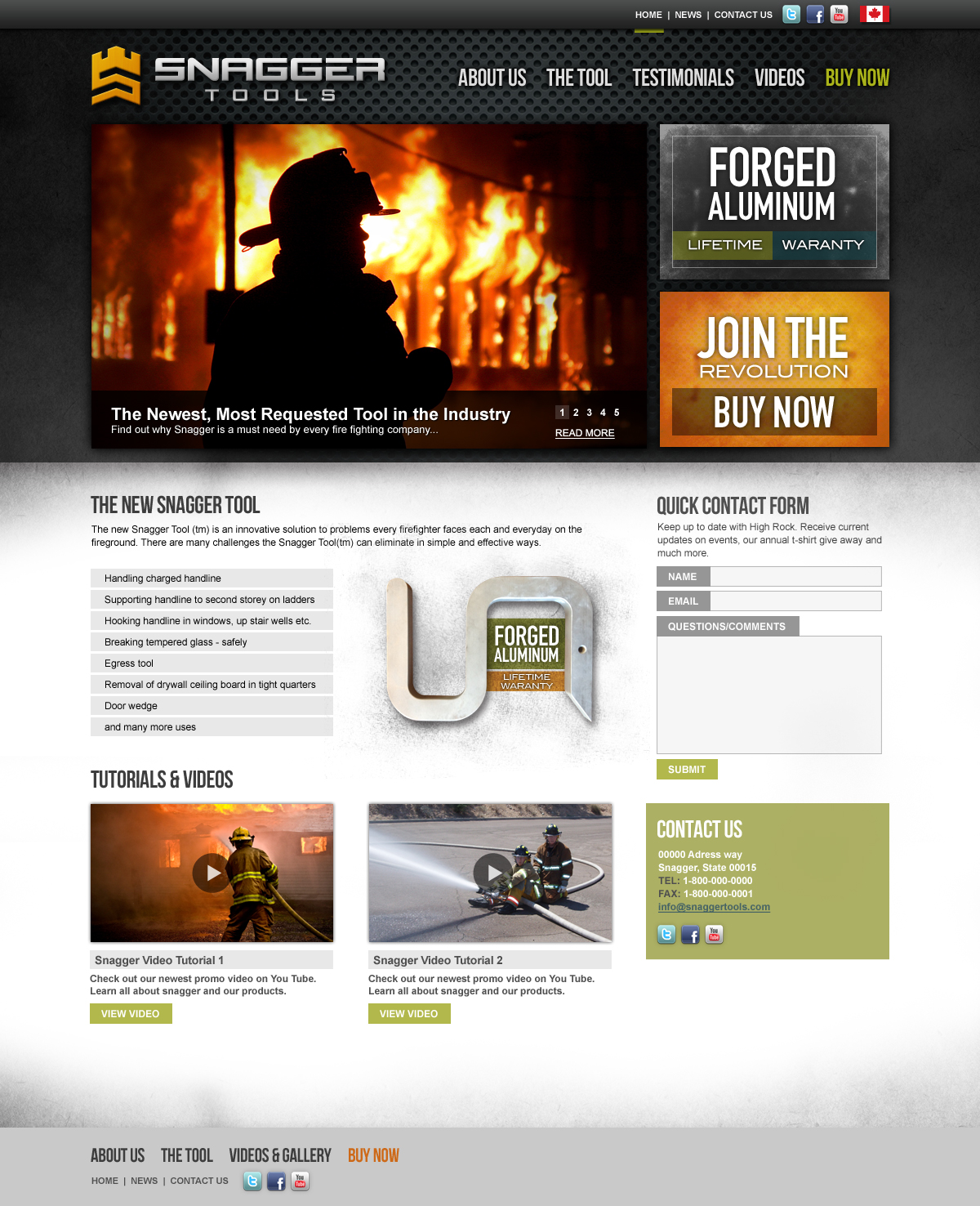 Snagger Tools Website, a Web & Mobile Design project by Gromit ...