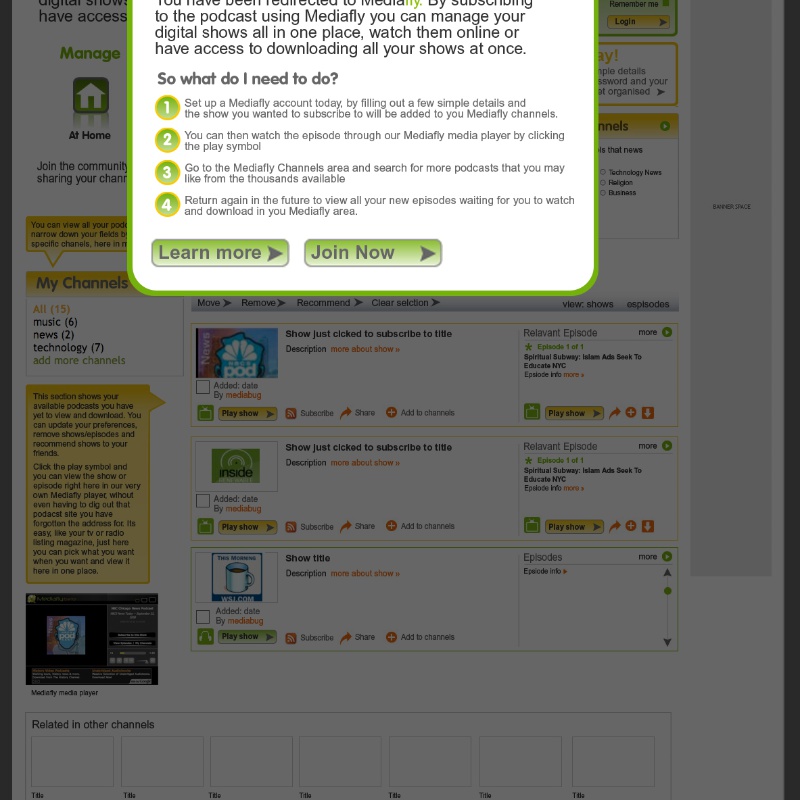 A Web & Mobile Design project by Mediafly on crowdspring