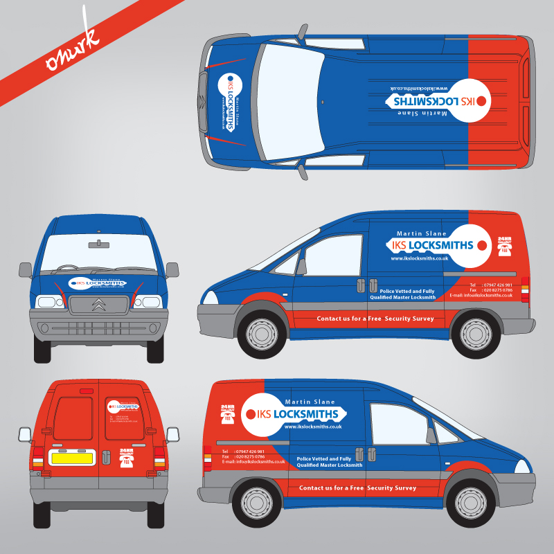 Van Graphics for IKS Locksmiths (Mobile Master Locksmith), a Product ...