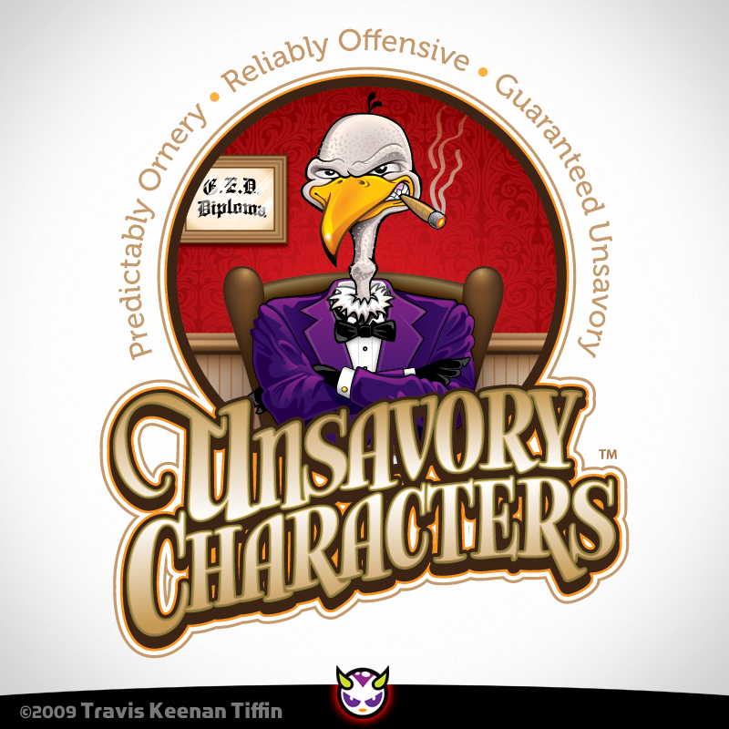 Unsavory Characters LLC, a Logo & Identity project by Snakeoiler ...