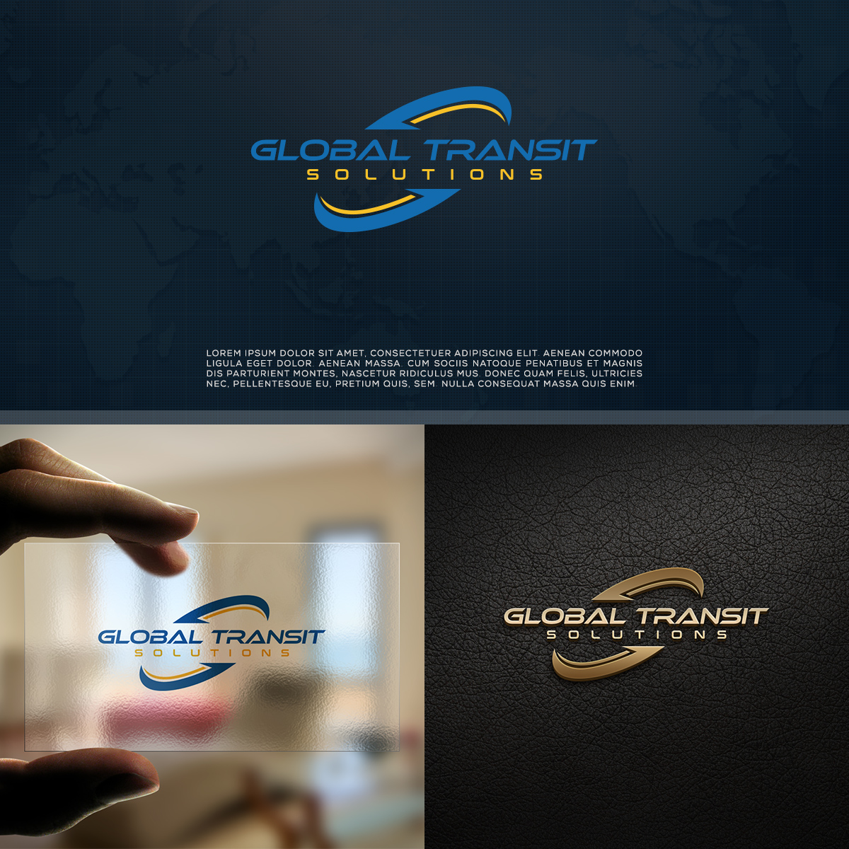 Global Transit Solutions, a Logo & Identity project by MannyV | crowdspring